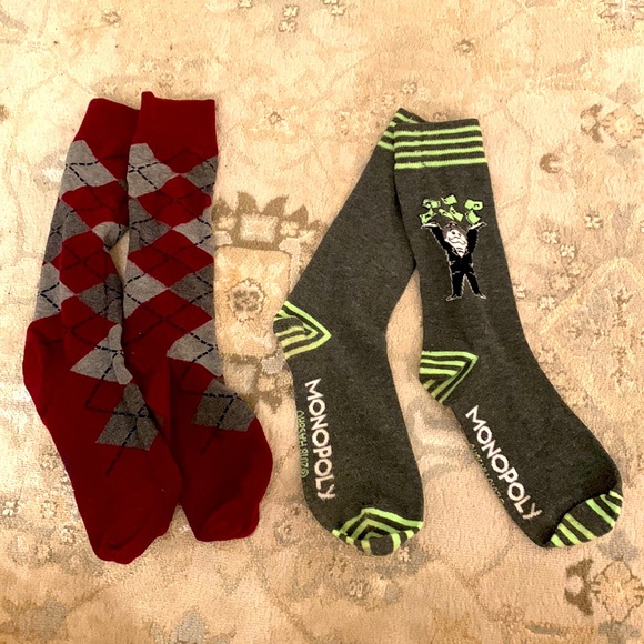 Underwear & Socks | Mens Dress Socks Argile And Monopoly | Poshmark